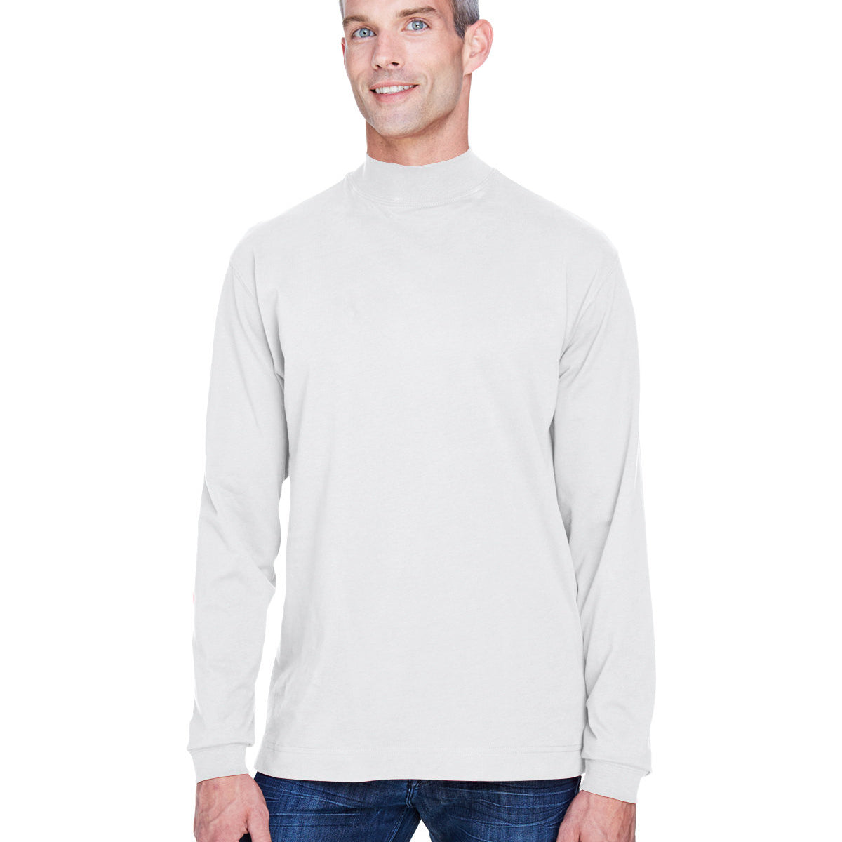 Devon & Jones Adult Sueded Cotton Jersey Mock Turtleneck – League ...