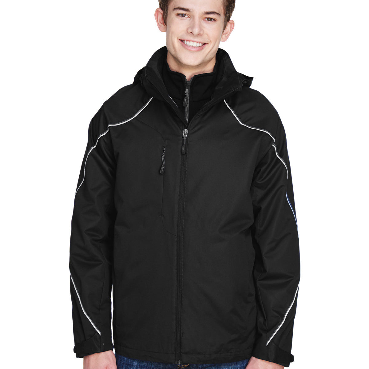 North End Men's Tall Angle 3-in-1 Jacket with Bonded Fleece Liner ...