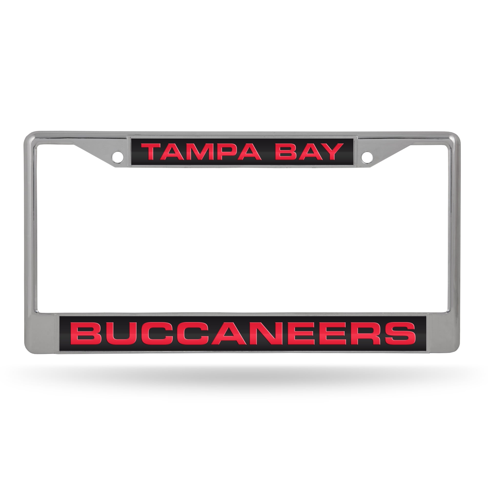 NFL Tampa Bay Buccaneers Laser Cut Chrome License Plate Frame – League ...