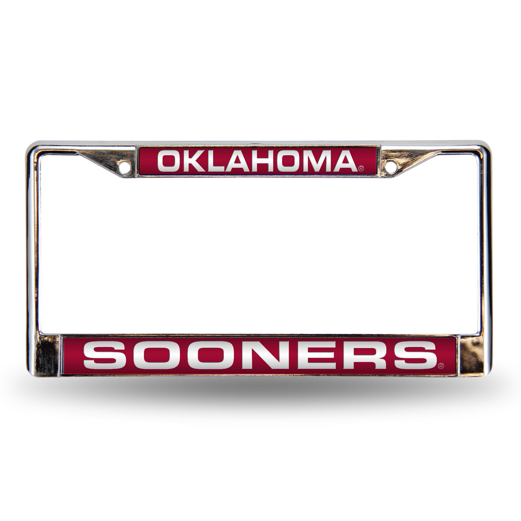 NCAA Oklahoma Sooners Laser Cut Chrome License Plate Frame – League ...