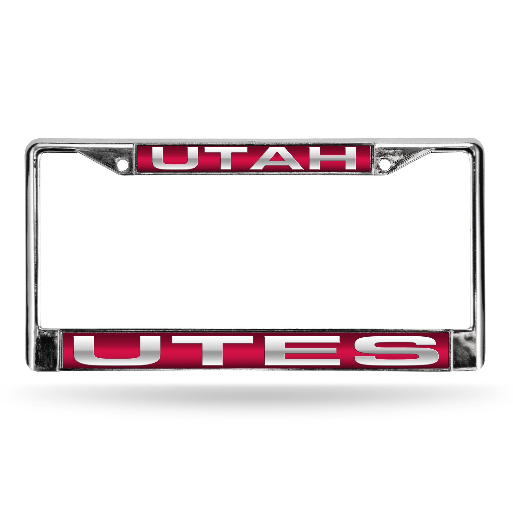 NCAA Utah Utes Laser Cut Chrome License Plate Frame – League Outfitters