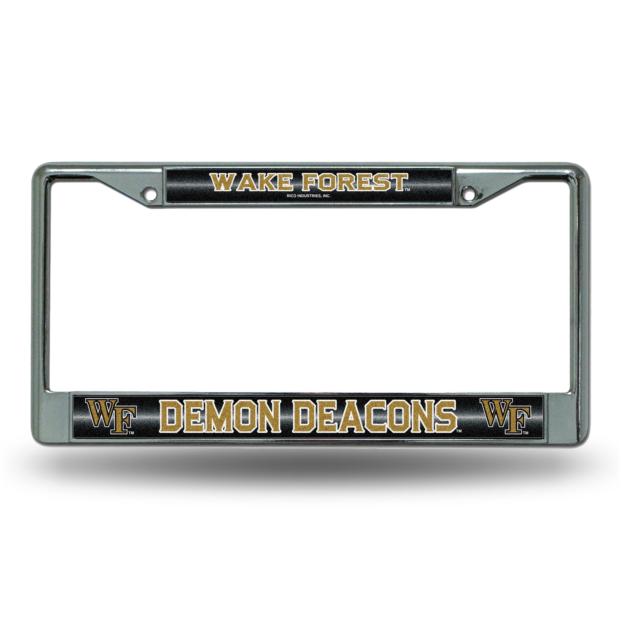 NCAA Wake Forest Demon Deacons Chrome Glitter License Plate Frame ...