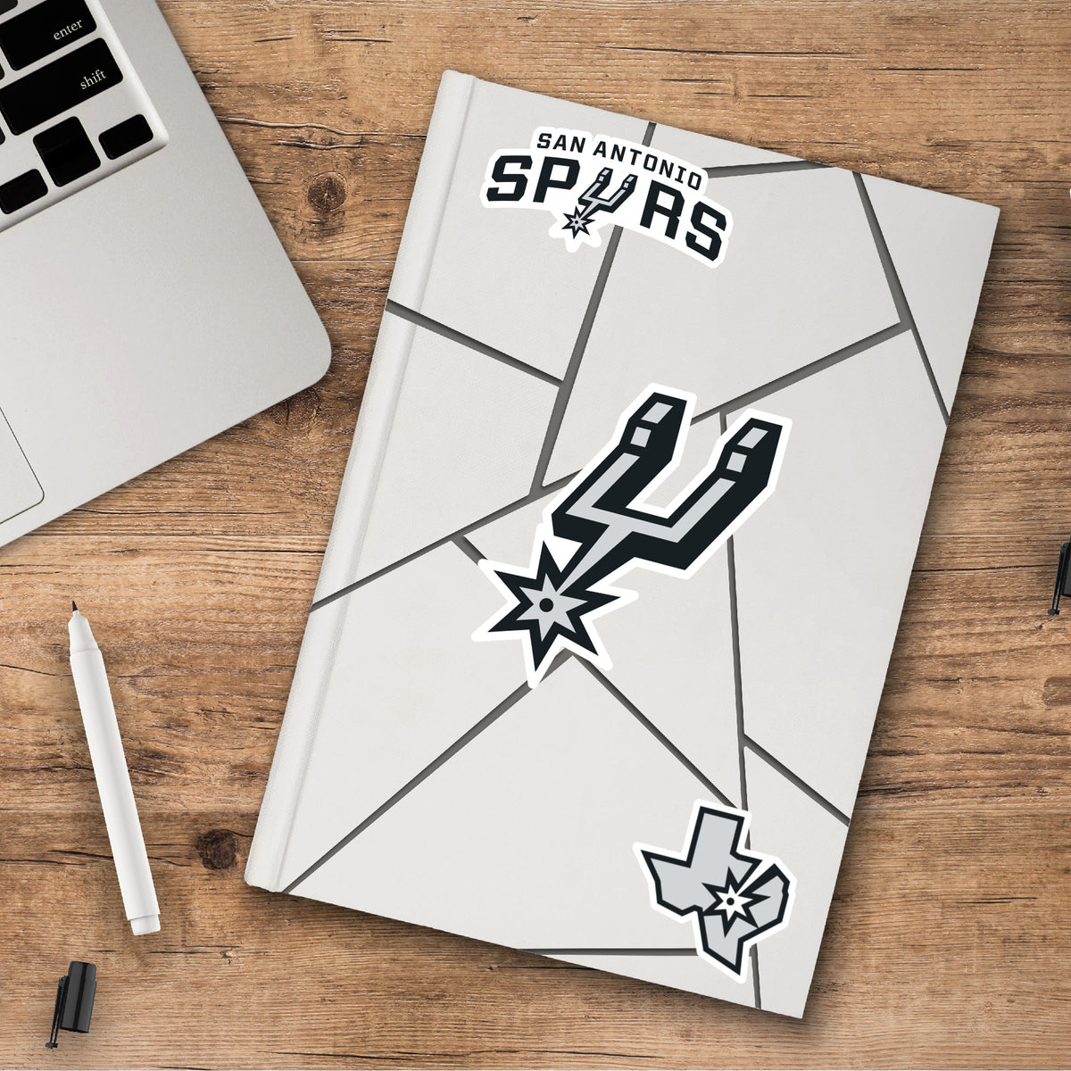 Fanmats San Antonio Spurs 3 Piece Decal Sticker Set – League Outfitters