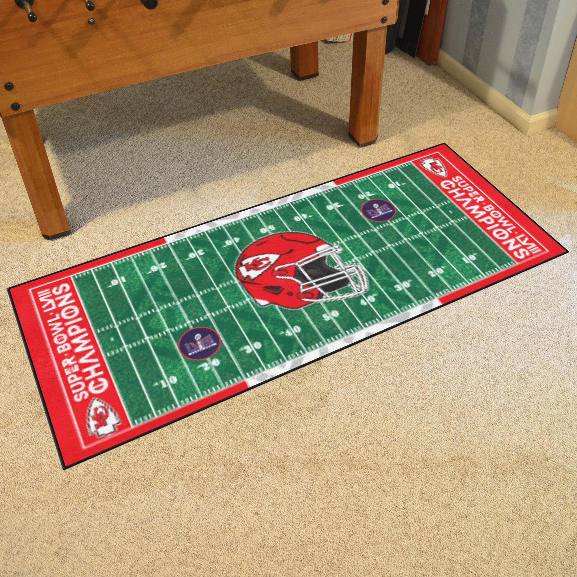 Fanmats Kansas City Chiefs Football Field Runner Rugs – League Outfitters
