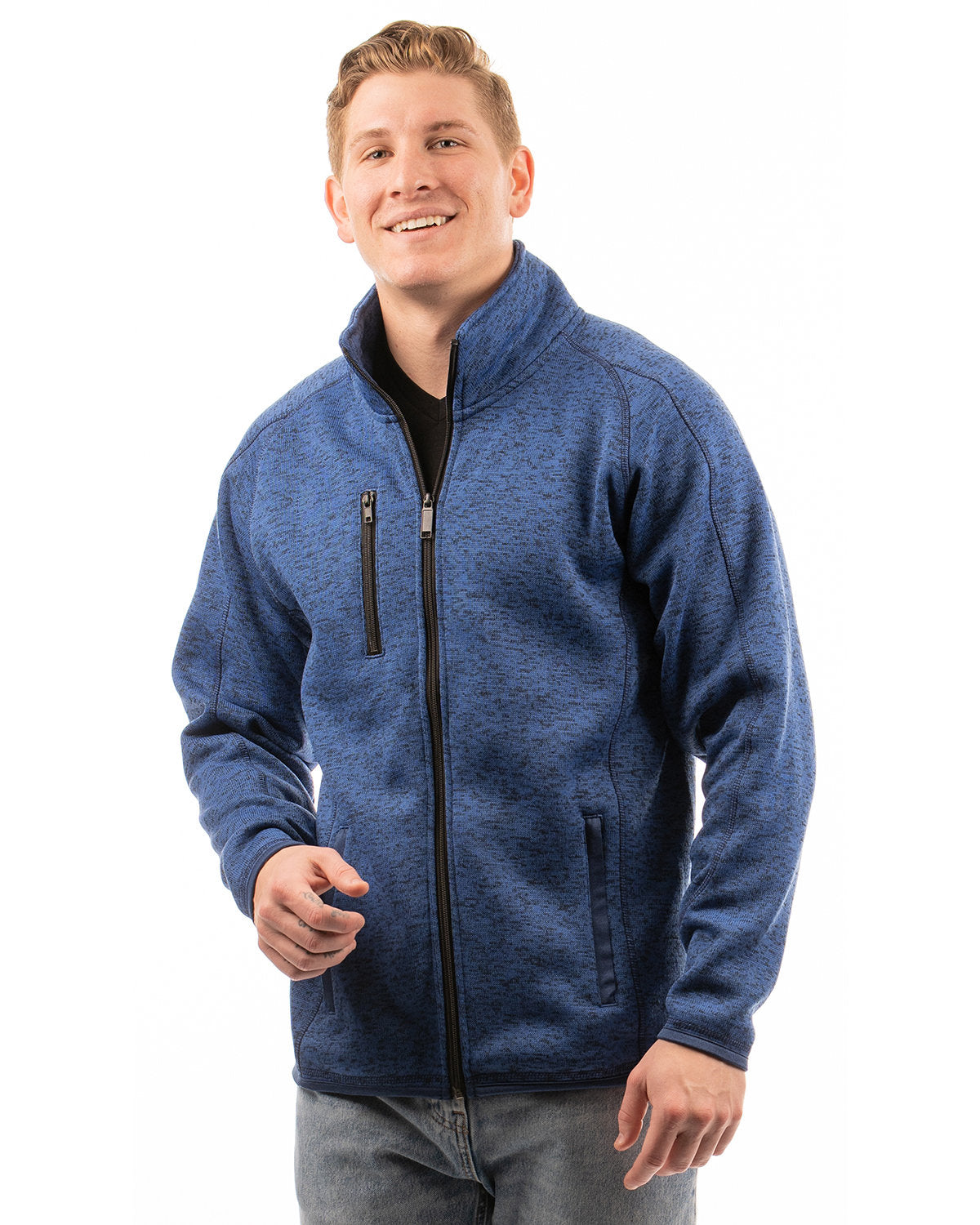 Burnside Men's Sweater Knit Jacket – League Outfitters