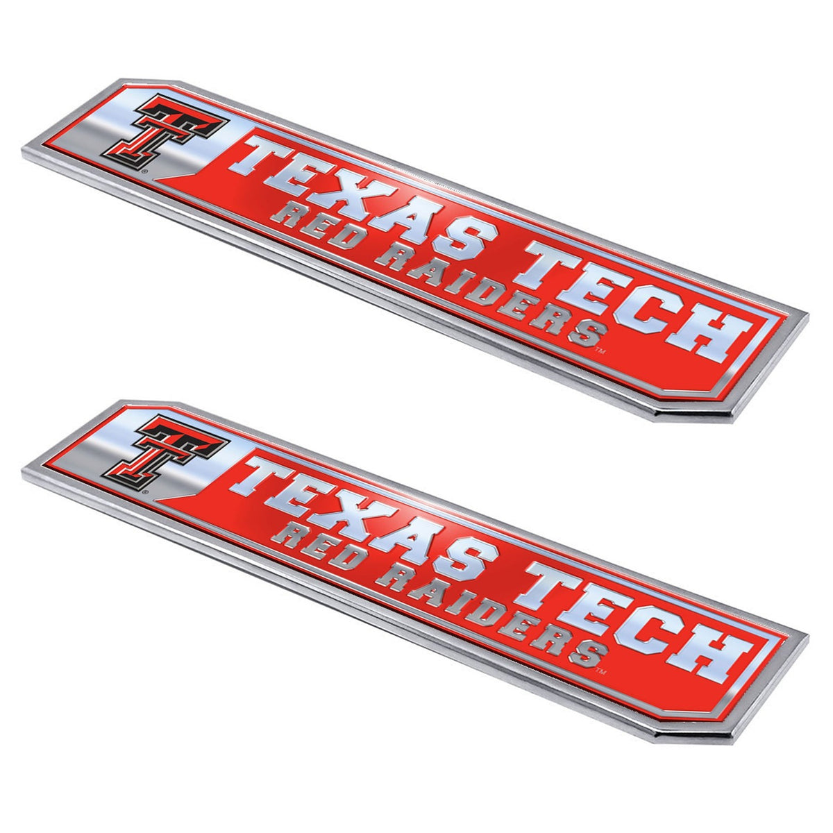 Fanmats Texas Tech Red Raiders 2 Piece Heavy Duty Aluminum Embossed Tr ...