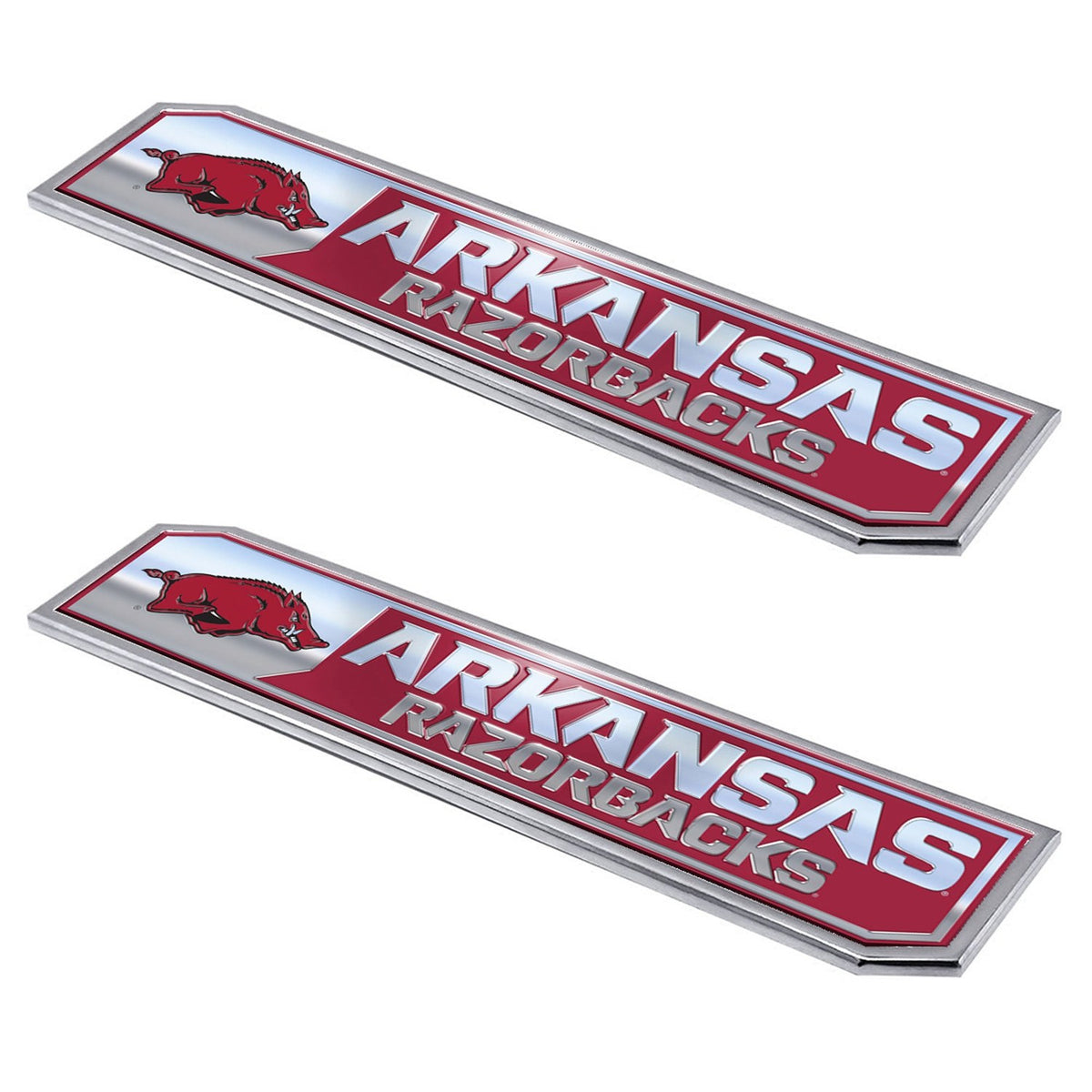 Fanmats Arkansas Razorbacks 2 Piece Heavy Duty Aluminum Embossed Truck ...