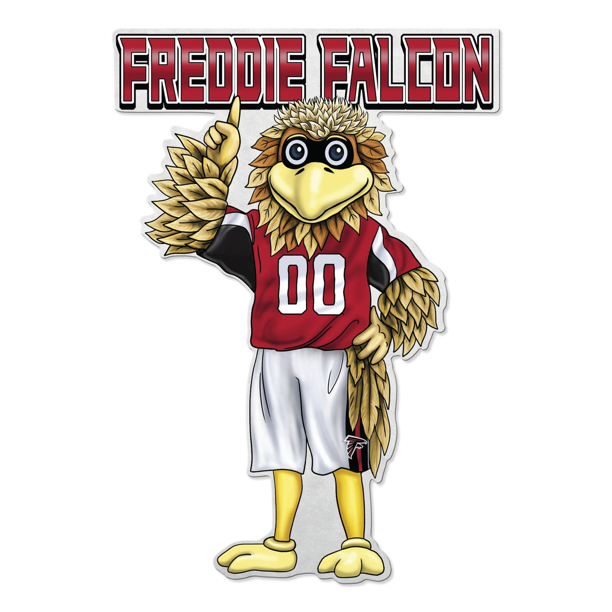 Rico Industries Atlanta Falcons Pennant Shape Cut Mascot Design ...