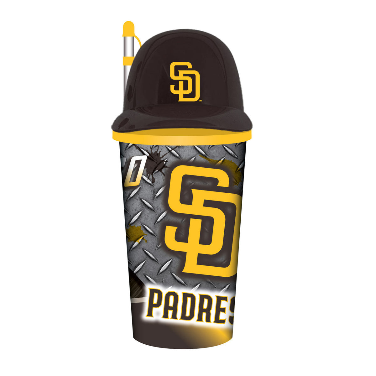 Mojo Licensing San Diego Padres 32oz Plastic Helmet Cup with Straw ...