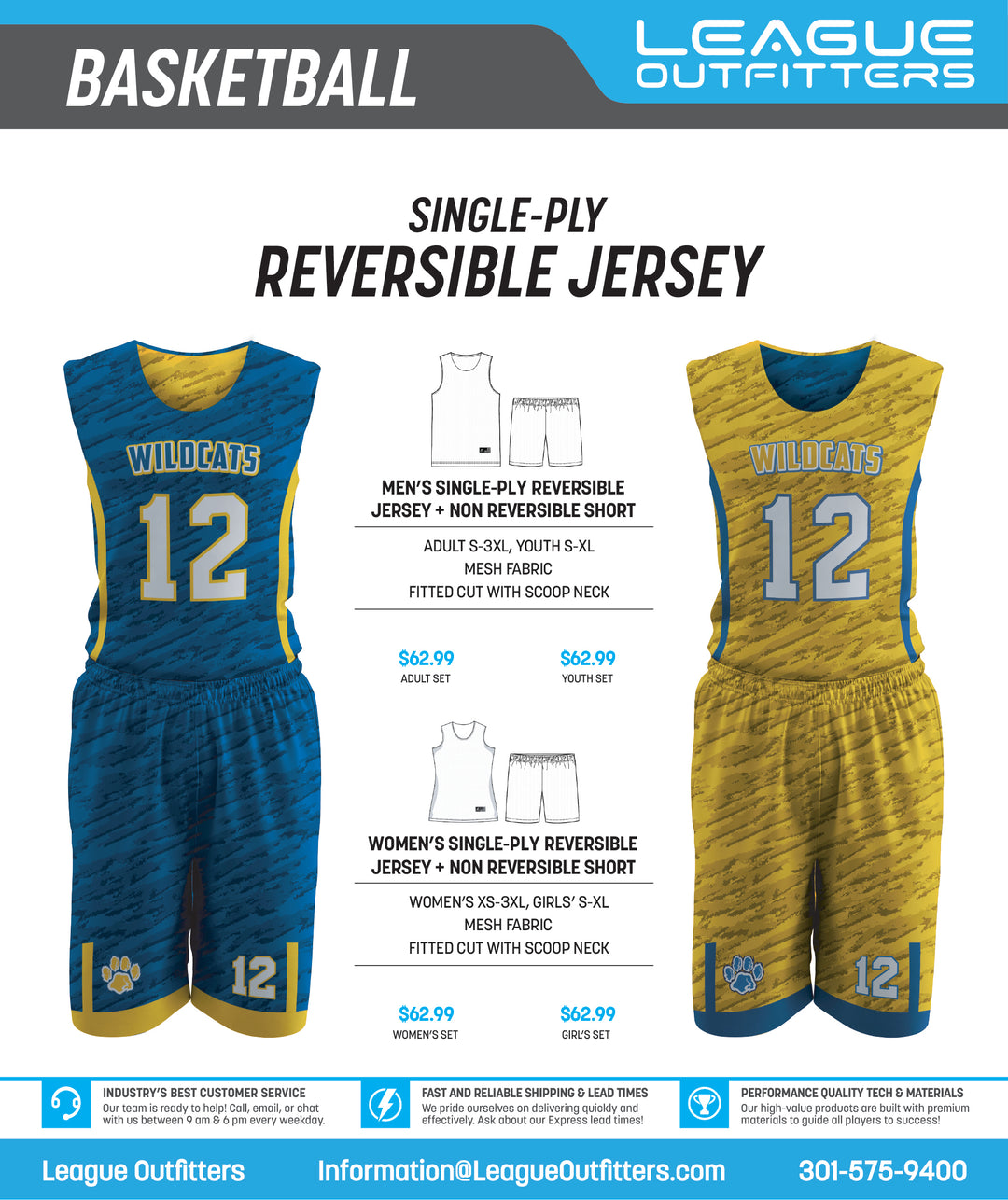 Custom Basketball Uniform Package – League Outfitters