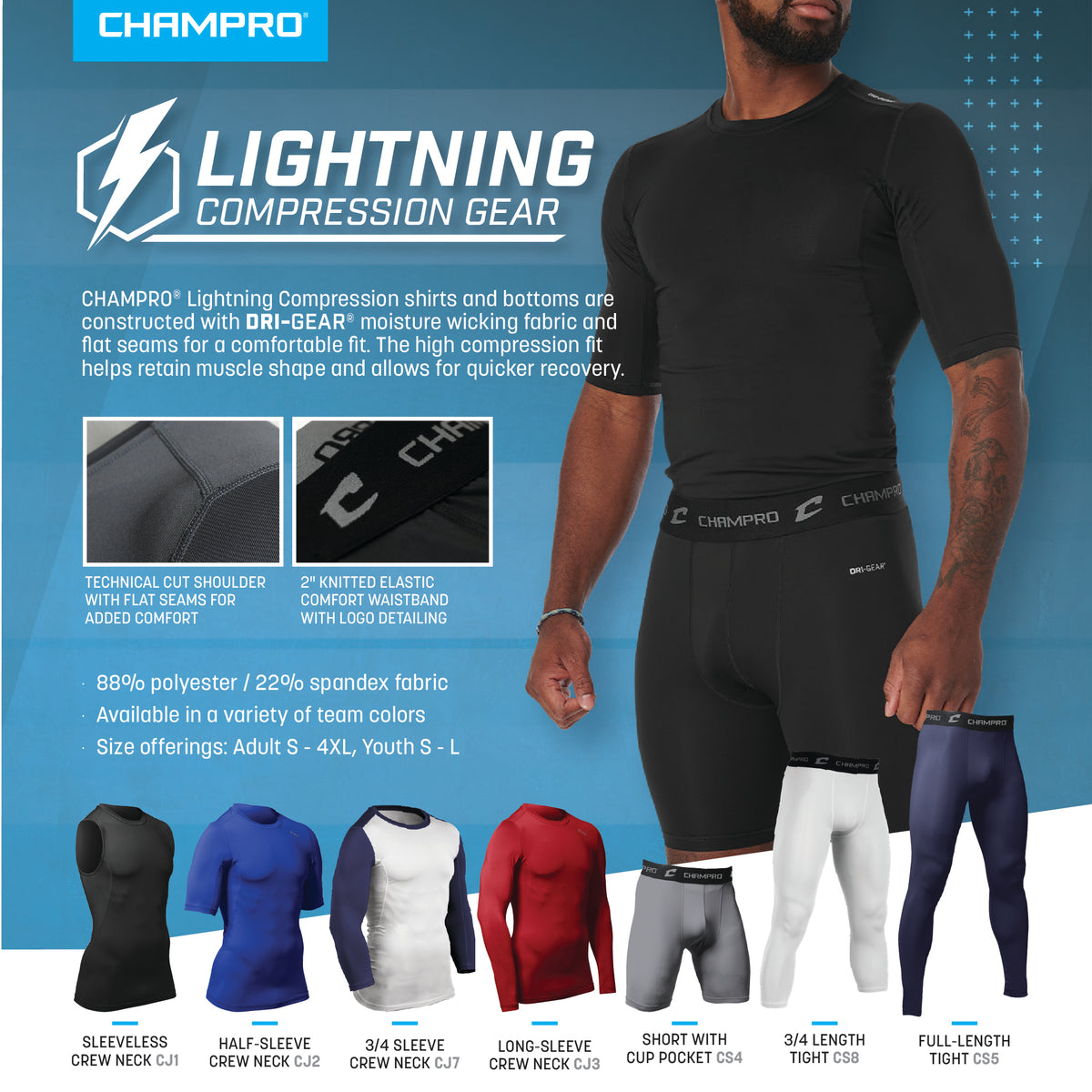 Lightning Compression Shirts – League Outfitters