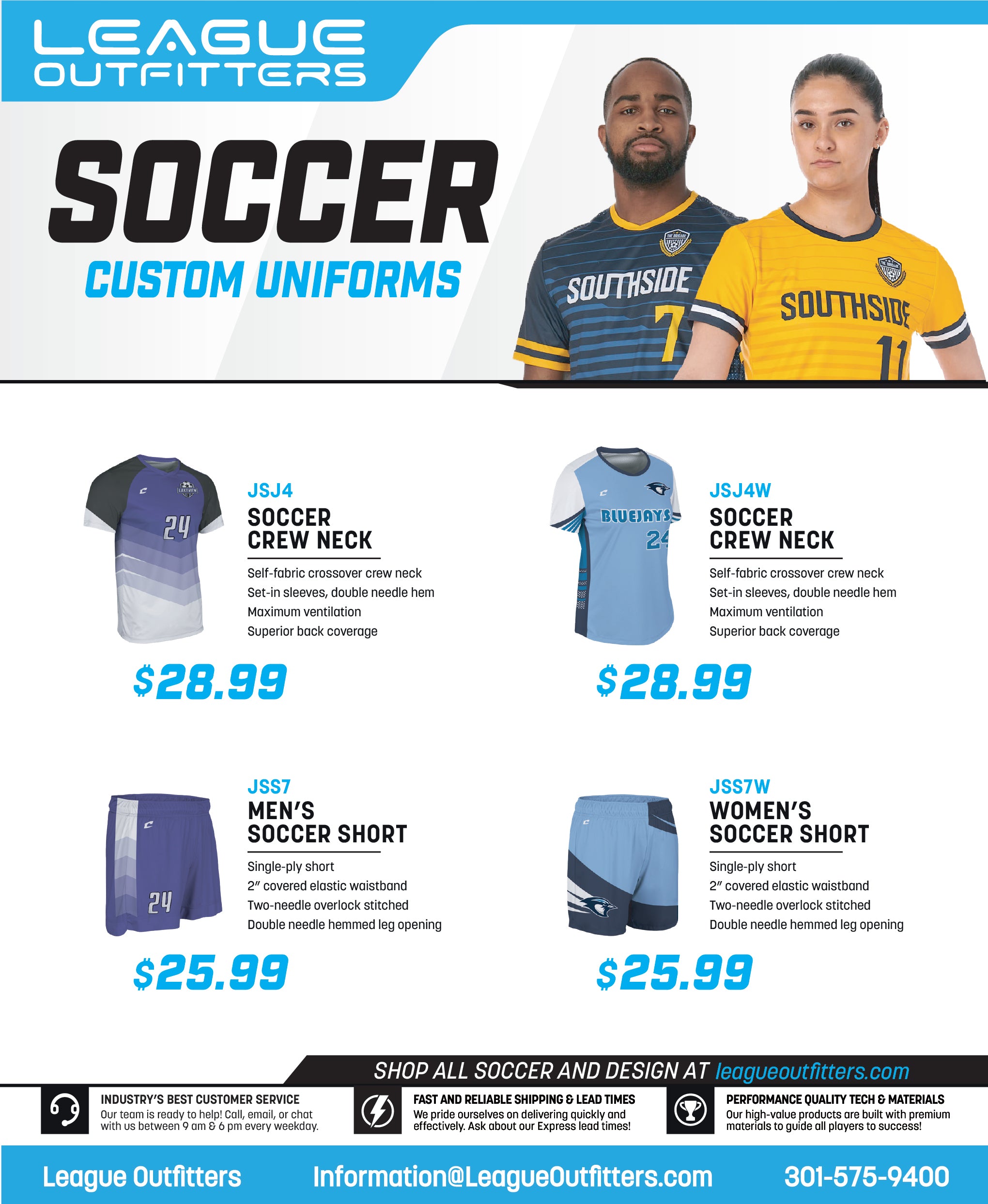 Customer Soccer Uniform Package – League Outfitters