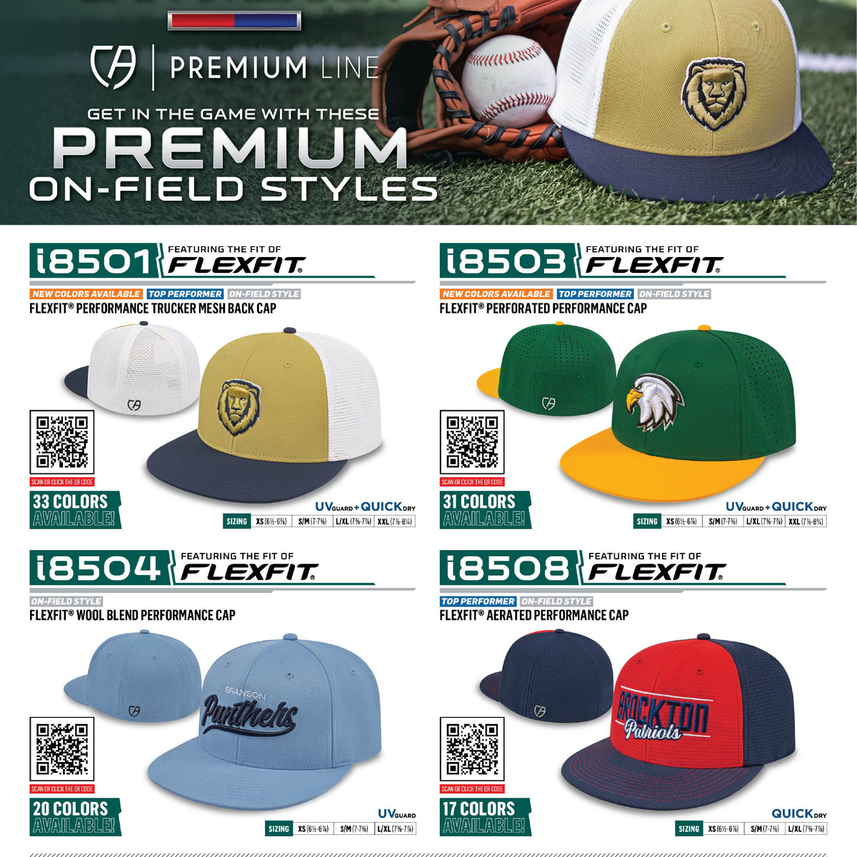 League Outfitters Premium On Field Baseball Hats